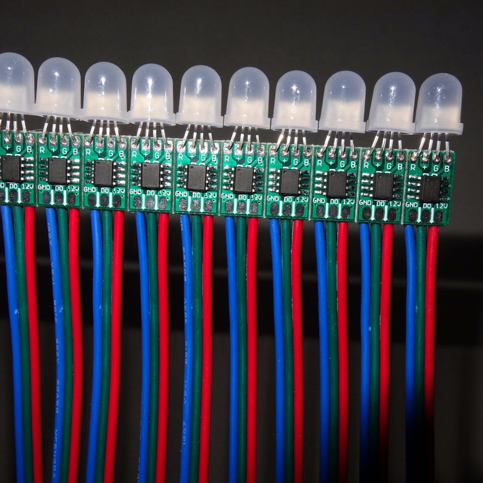 10pcs WS2811 LED RGB Pixel Module IC led Addressable | eBay