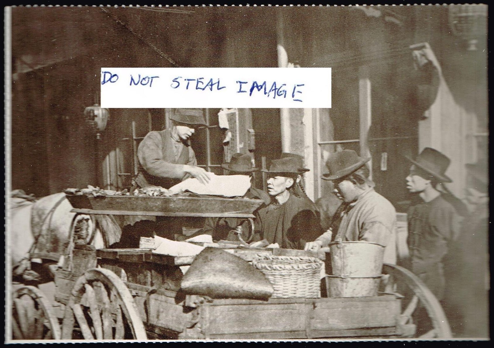 San Francisco Postcard (Read Description) CA. 1890's The Fish Peddler ...