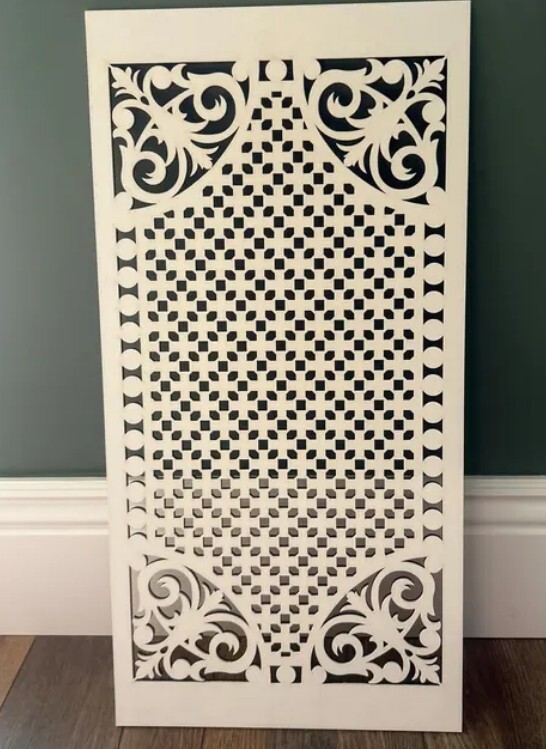 French Damask Decorative Screen Radiator Cabinet Panel Cover Wall 3mm ...