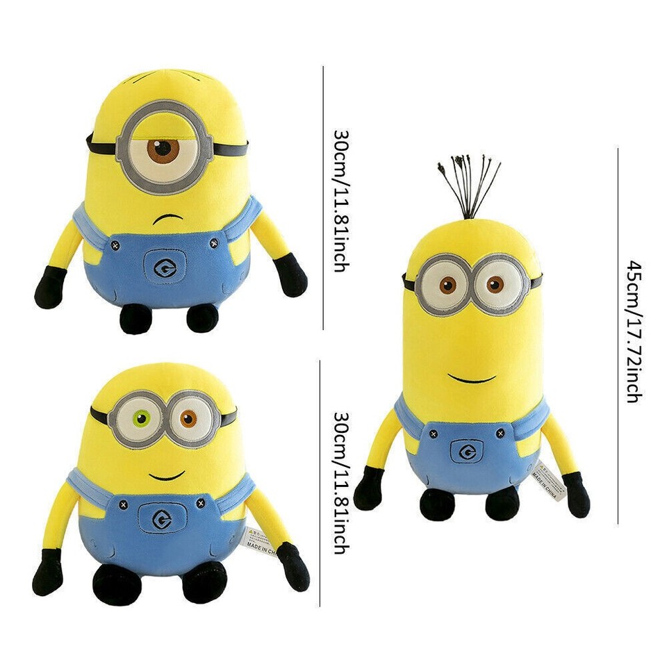 Cute Minions Stuart Bob Kevin Plush Soft Stuffed Dolls for Kids Toys ...
