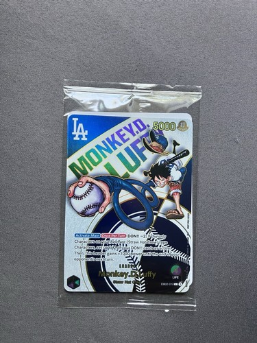 🔥🔥DODGERS X ONE PIECE COLLAB PROMO CARD MONKEY D. LUFFY 07/03/25 OPTC🔥🔥 ...