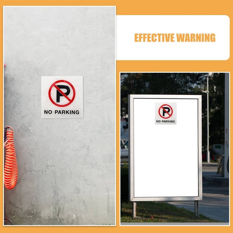 2pcs No Parking Stickers Reflective And Waterproof No Installation No ...