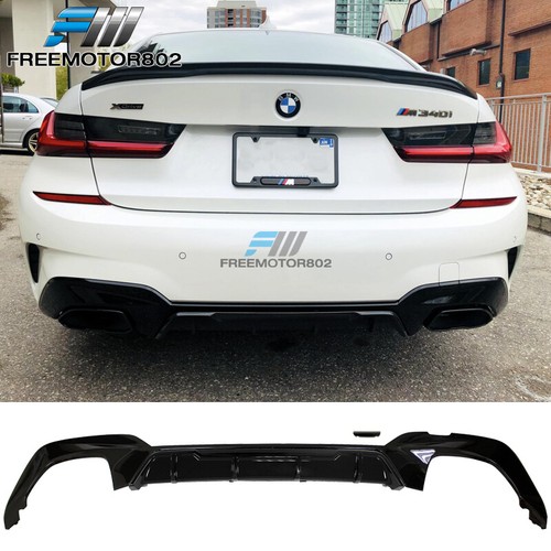 Fits 19-22 BMW G20 M340 Style Square Tip Rear Bumper Lip Diffuser ...
