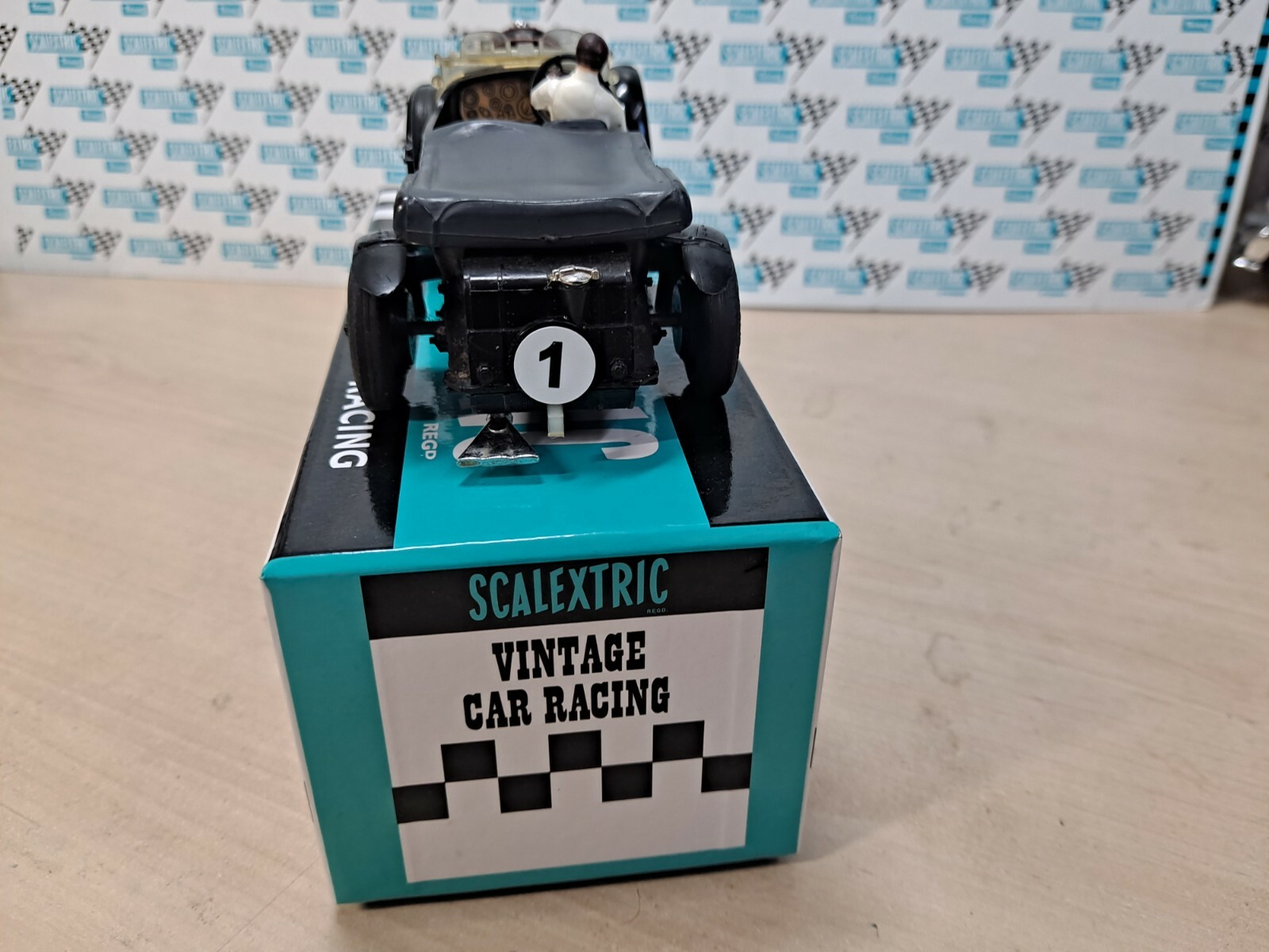 SCALEXTRIC C64 N01 BLACK BENTLEY COMPLETE IN CORRECT REPRO BOX ...