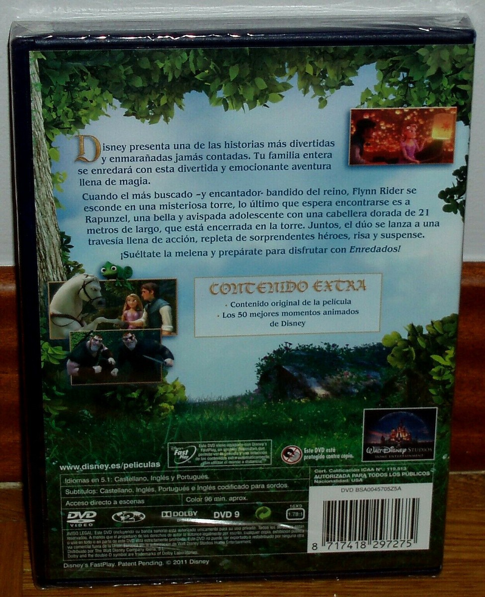 Carátula Del Dvd De Enredados