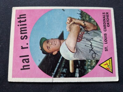 1959 Topps Baseball Card # 497 Hal R. Smith - St. Louis Cardinals (VG ...