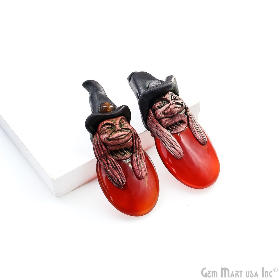 Pixie Crystal Clay Pendant Elfin Clay Necklace Master Merlin Healing ...