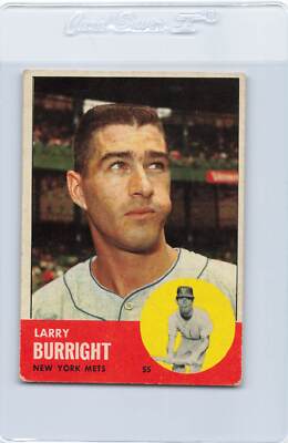1963 Topps #174 Larry Burright Mets VG/EX *DA-C2448 | eBay