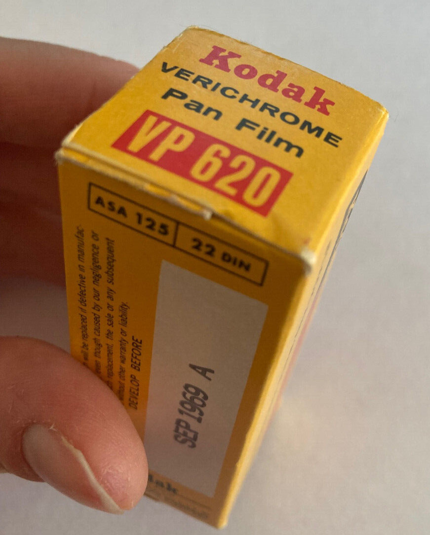Vintage Kodak Verichrome Pan Film VP 620 Expired 1969 Unopened Black ...