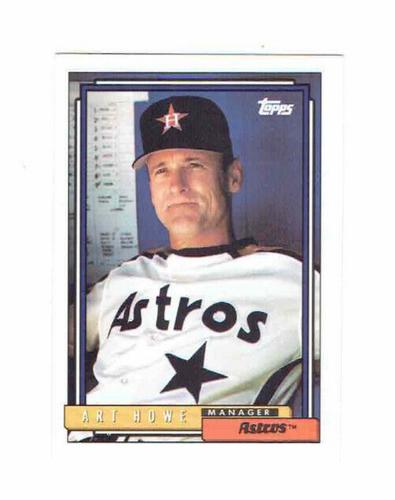 Art Howe Astros MGR #729 Topps 1992 Baseball Card | eBay