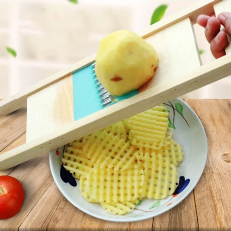 Potato Chips Cutter Slicer Stainless Steel French Waffle Fries Slice ...