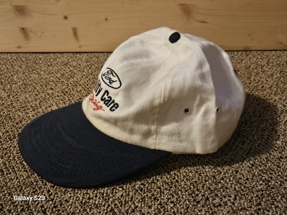 Vintage Ford Quality Care Racing Motorsports Hat/Cap White Navy ...