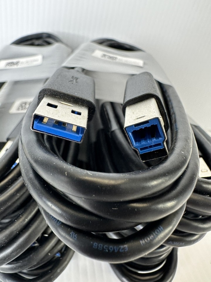 Lot of 11 Genuine Dell USB 3.0 Cables Type A to Type B 5KL2E32501 | eBay