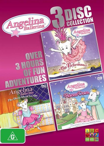 Angelina Ballerina-3 Disc Collection (Box Set, DVD, 2001) for sale ...