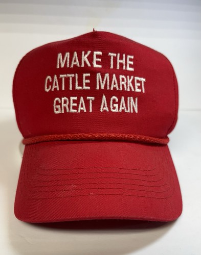 Make The Cattle Market Great Again Hat Red MAGA Style Slogan Cap ...
