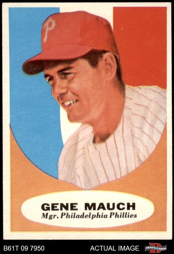 1961 Topps #219 Gene Mauch Phillies MANAGER 7 - NM | eBay