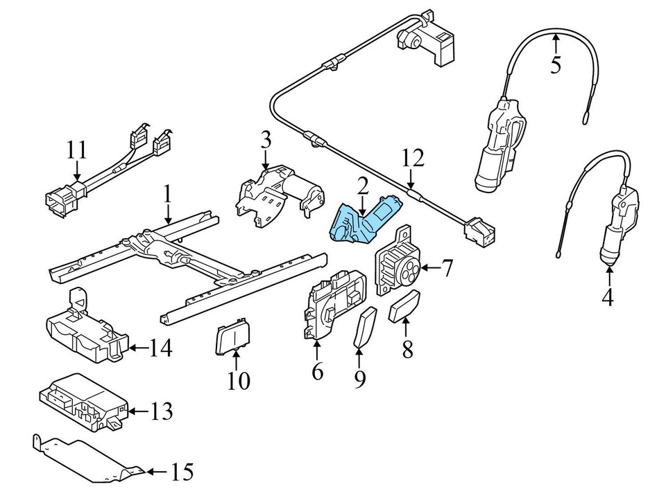 AUDI R8 - Front Right REAR TILT / Height Adjustment SEAT Motor W ...