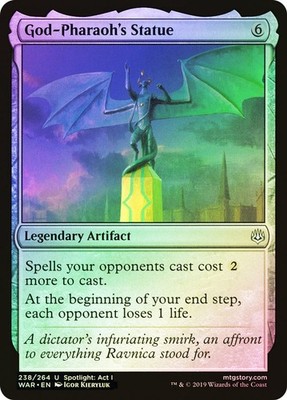 NM+ FOIL MTG God-Pharaoh's Statue #238 War of the Spark Magic Card | eBay