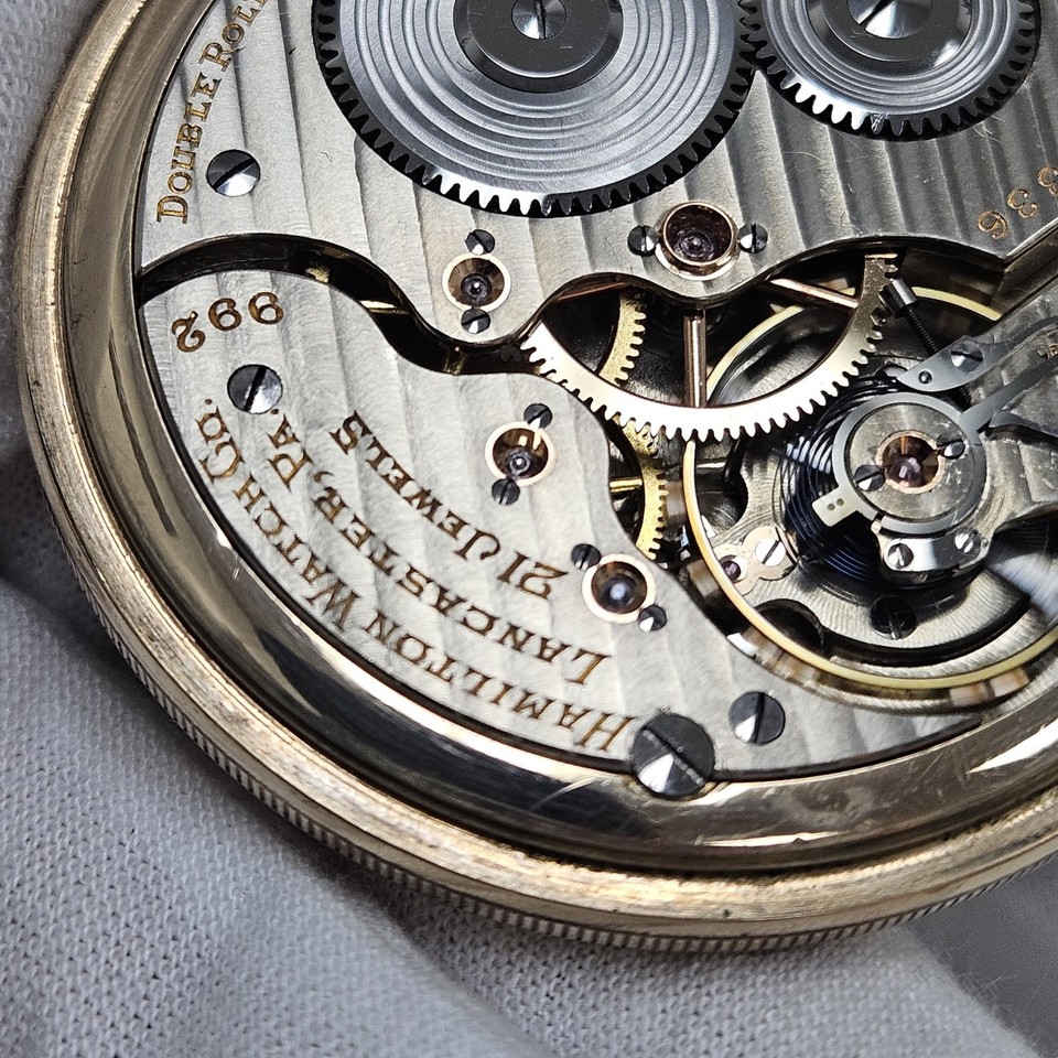 Rare Hamilton 992 Pocket Watch 21 Jewels 10k Gold-filled Case Beautiful ...