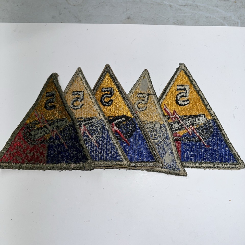 5 WW2 5th Armored Division Patches Fr Collection Lot #26 | eBay