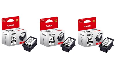 3x Original Canon PG545XL Black Ink Cartridges For PIXMA MG2550S Inkjet ...