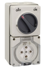 Clipsal 56C532 3 Phase 5 Pin Switched Socket Outlet 32 Amp for sale ...