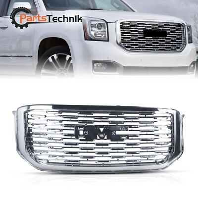 Fit For GMC Yukon/ Yukon XL Denali Style 2015-2020 Front Upper Grille ...