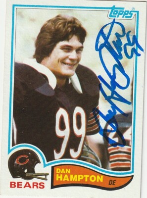 DAN HAMPTON CHICAGO BEARS SIGNED 1982 TOPPS CARD #297 | eBay