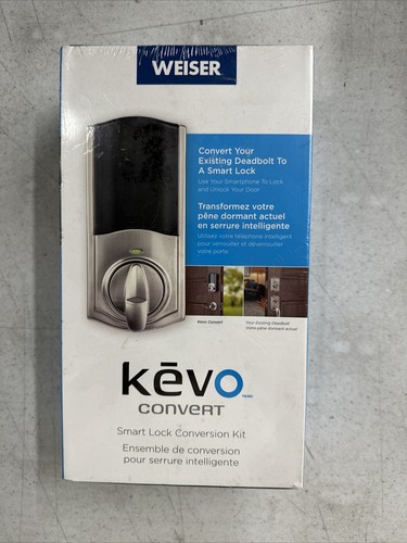 Brand New- Weiser Kevo Convert Smart Lock Conversion Kit - Satin Nickel ...
