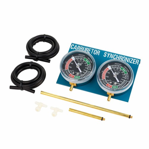 Motorcycle Carb Carburettor Vacuum Balancer Gauge 2 Cylinder Gauges ...