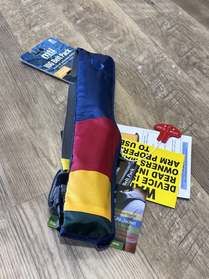 mti life jackets 16g Belt Pack Manual inflatable PFD | eBay