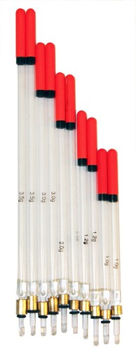 10 new mixed loaded fishing crystal waggler floats CLEAR CARP COURSE ...