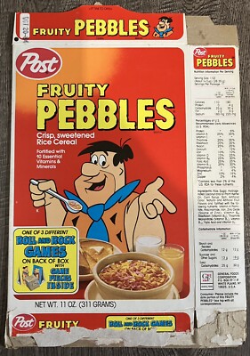 Post Fruity Pebbles Vintage Box 1984 *Empty* | eBay