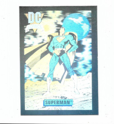 1991DC Comics Cosmic HOLOGRAM Insert Card #DCH8 SUPERMAN | eBay