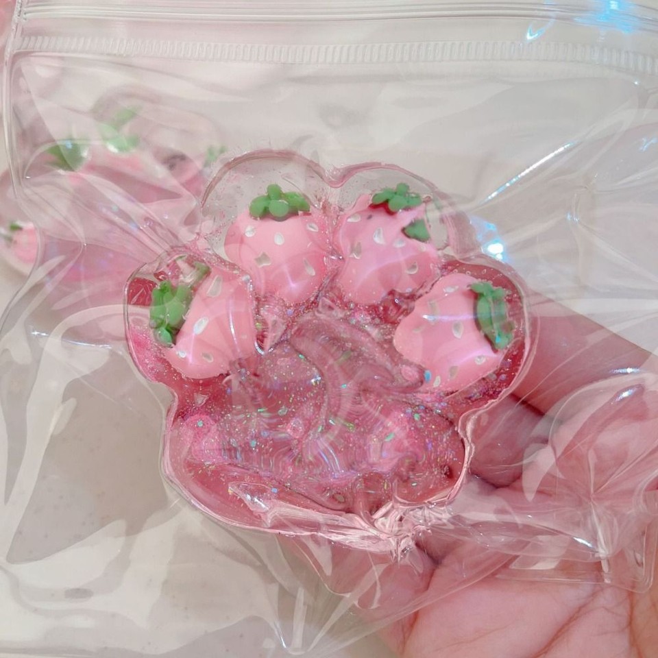 Klebrig Katze Pfote kneifen TPR Squeeze Spielzeug Weihnachts geschenk ...