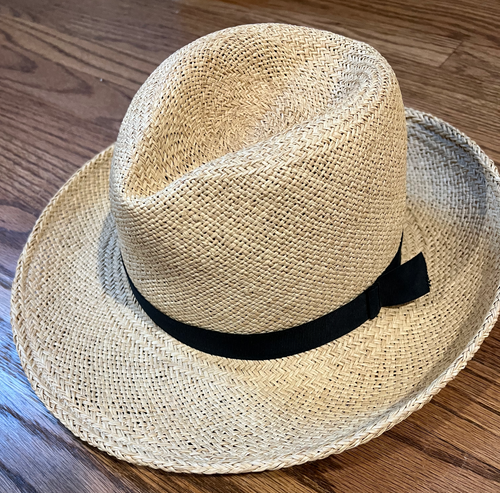 S.F. Green Men's Straw Fedora Hat, very good condition | eBay