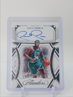 PAUL PIERCE 2023-24 FLAWLESS PREMIUM INK AUTOGRAPH CELTICS AUTO /25 ...
