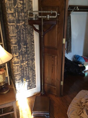 Vtg Continental Scale Works Cast/ Metal Doctors Upright Scale Original ...