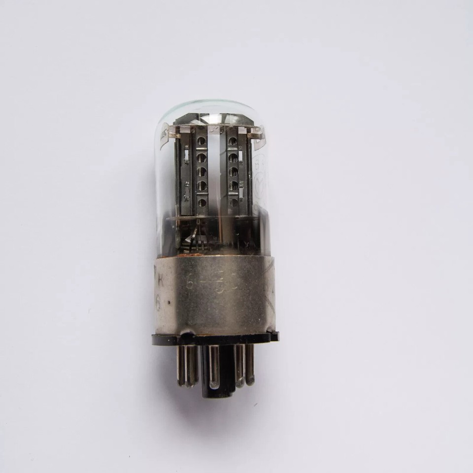 NEW TUBE 6N8S (6Н8С) = 6SN7 = ECC32 = 1578 MELZ Metal Base Hole Plate ...