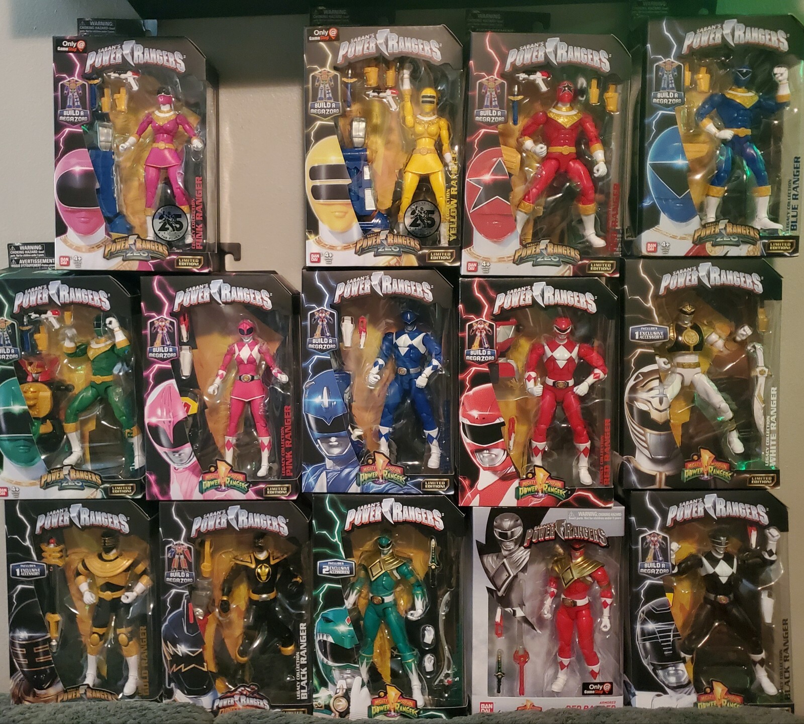 Green Ranger WHITE Ranger Lord Drakkon MMPR SUPER SENTAI SET | eBay