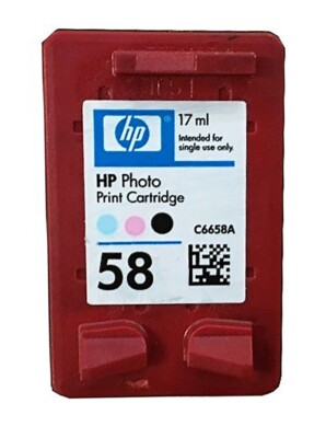 HP 58 Tri-color Ink Cartridge C6658AN | eBay