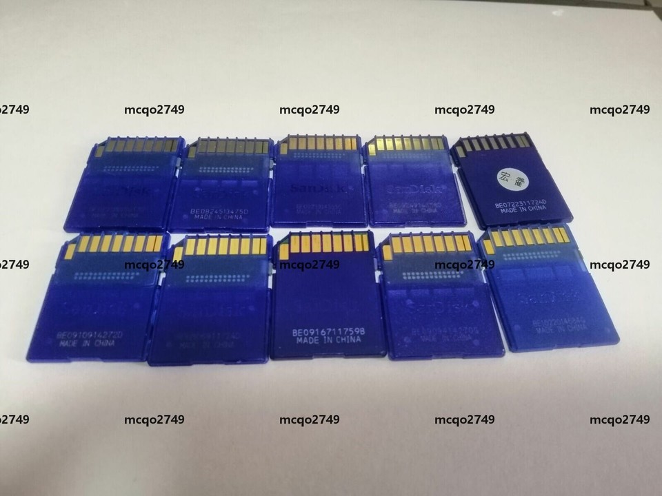 10PCS SANDISK SD 2GB CARD memory card | eBay