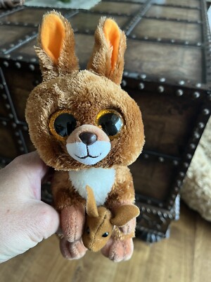 Ty silk beanie baby brand kipper kangaroo 9 inches | eBay