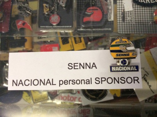 AYRTON SENNA NACIONAL HELMET PIN MINT CONDITION | eBay