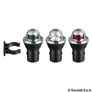 Battery Operated Navigation Lights - Set of 3 Nav Lights White Red ...