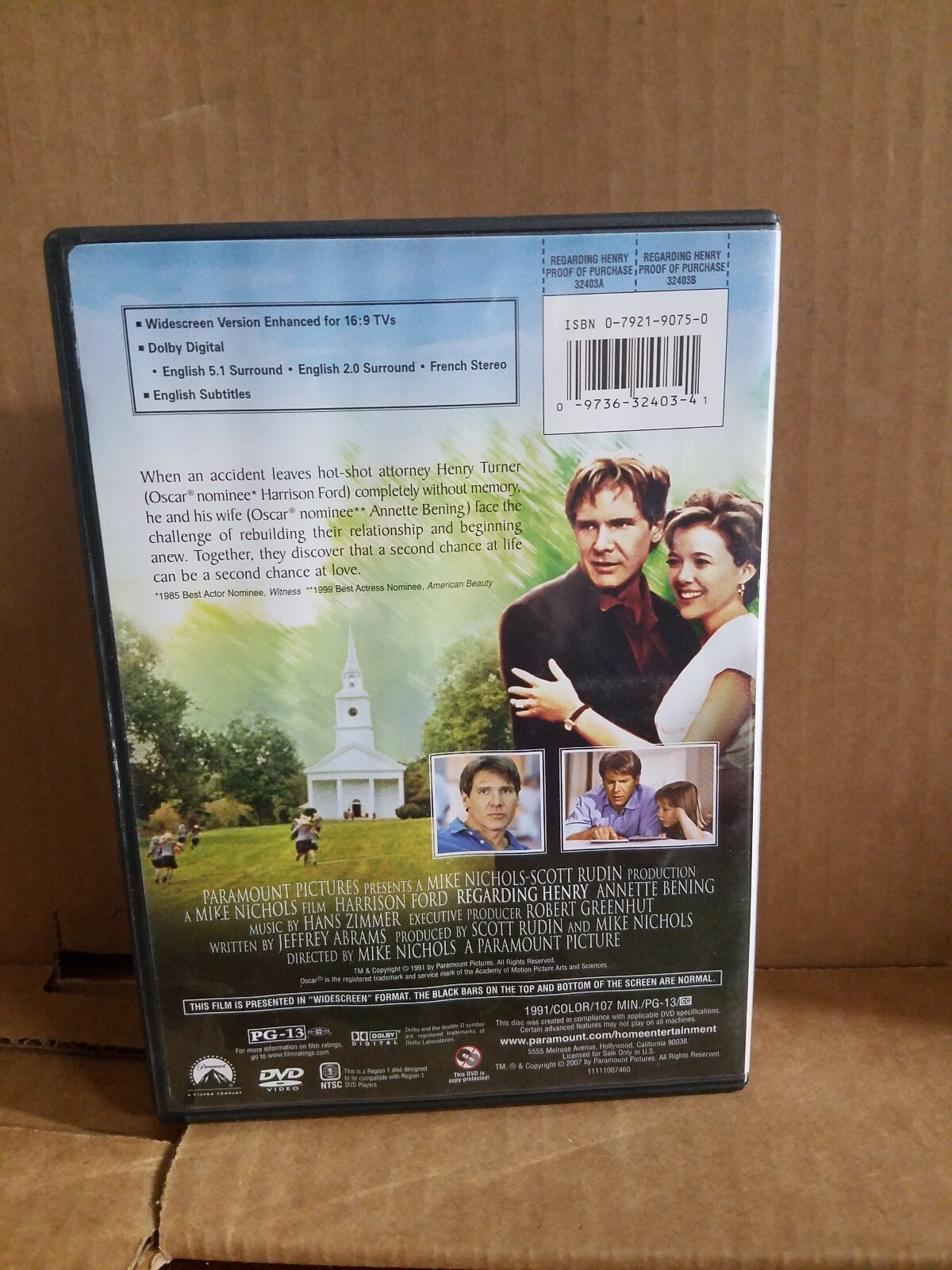 Regarding Henry DVD, Kamian Allen, Donald Moffat, Elizabeth Wilson ...