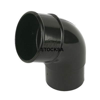Gutter Swan Neck Down Pipe Rainwater Offset Bend Set 68mm Black for ...