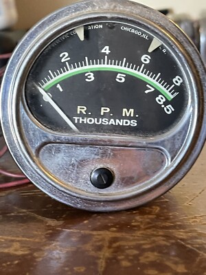 1960-1970s Vintage Rpm Sun electric corporation tachometer Gauge Rare ...