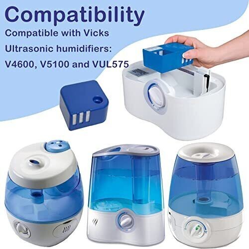 3 Pack PDC51V1 Demineralization Cartridges Compatible with Vick ...