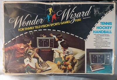Wonder Wizard Model 7702 1st Gen TV Video Game Console In Box Untested ...